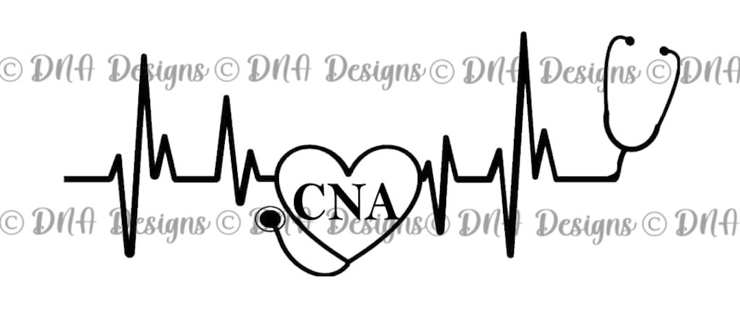 CNA Heartbeat SVG, PNG - Etsy