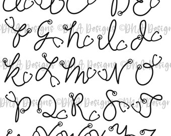 Stethoscope Alphabet | Etsy