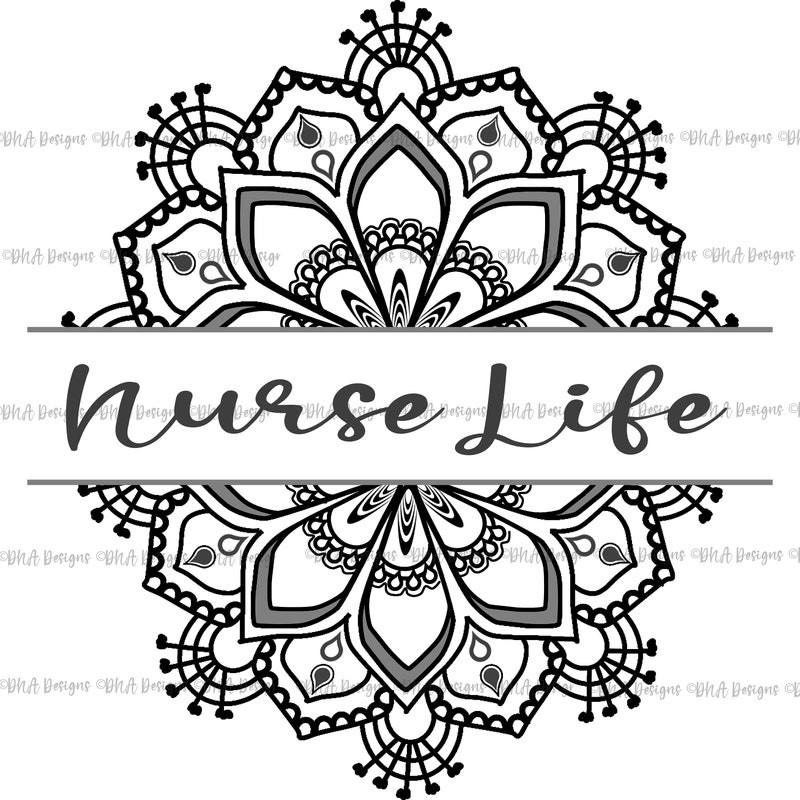 Nurse Mandala Svg - Etsy