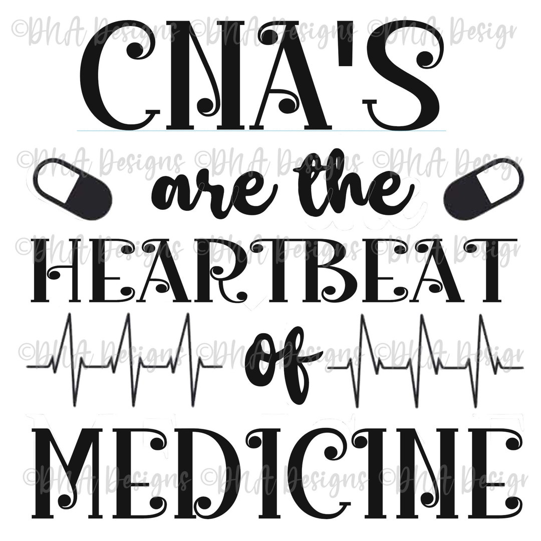 CNA Heartbeat SVG, PNG Digital File - Etsy