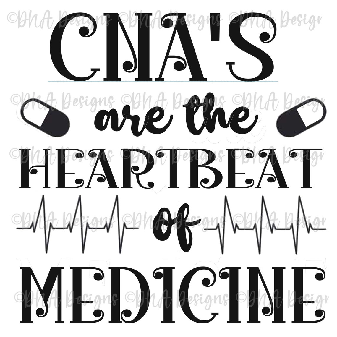 CNA Heartbeat SVG, PNG Digital File - Etsy