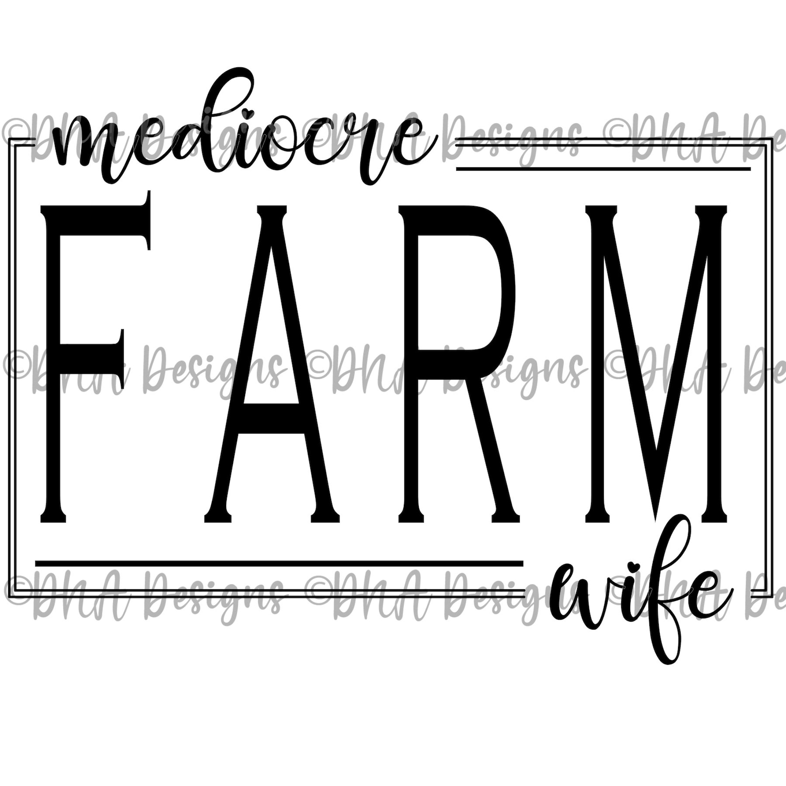 Mediocre Farm Wife SVG, PNG Digital Download - Etsy