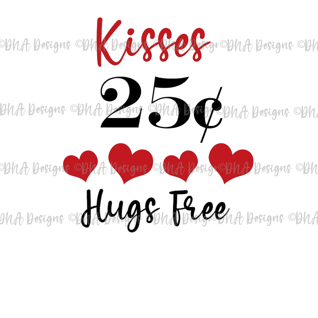 Abrazos y besos Svg, Archivo Digital Png - Etsy España