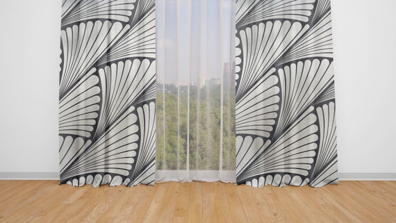 Custom Art Deco Curtains 1920's Inspired Draperies - Etsy