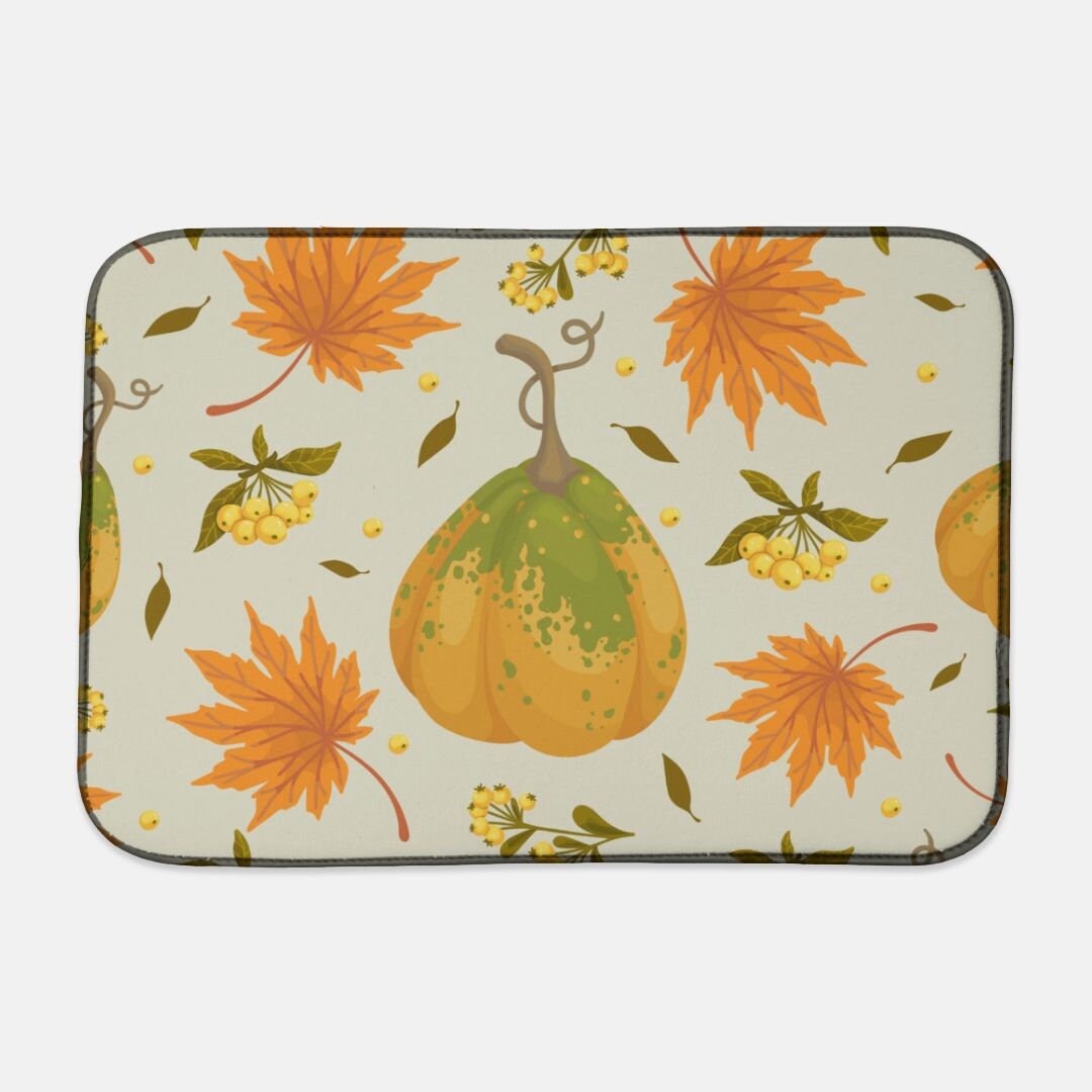 Gourd Dish Mat Kitchen Dish Fruit Vegetable Drying Mat Fall - Etsy