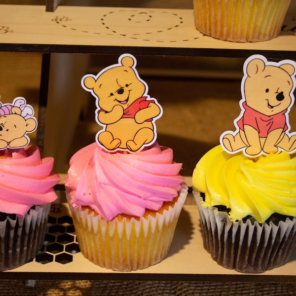 Winnie the Pooh 1st Birthday Cupcake - Etsy