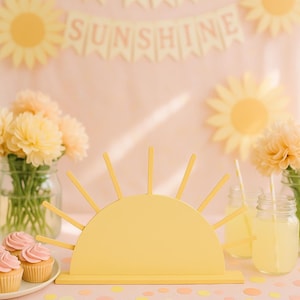 Sun Theme Centerpiece Sign: Baby Shower Birthday Party Decor - Etsy