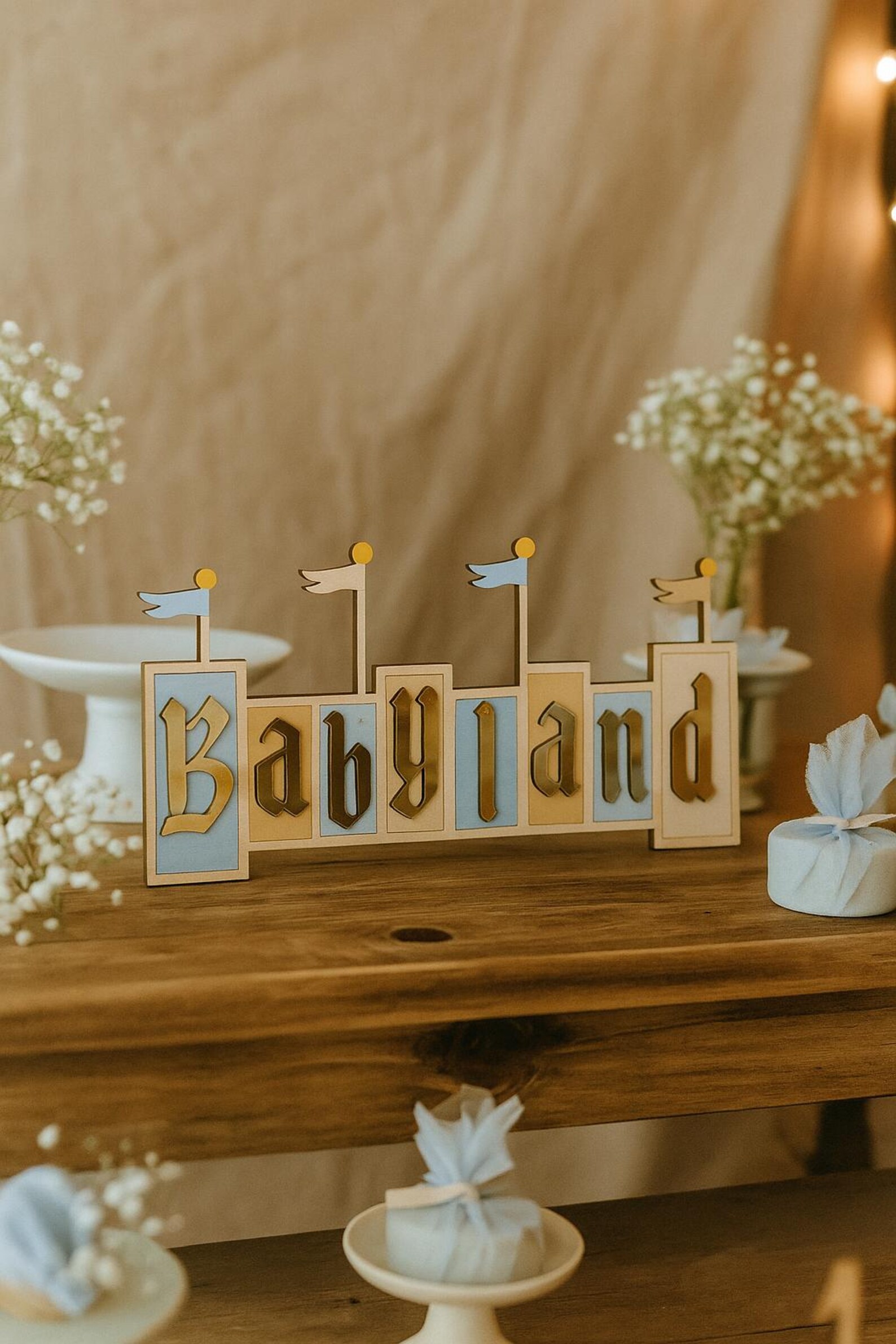 Babyland Blue Baby Shower Sign: Disneyland-inspired Party Decor - Etsy