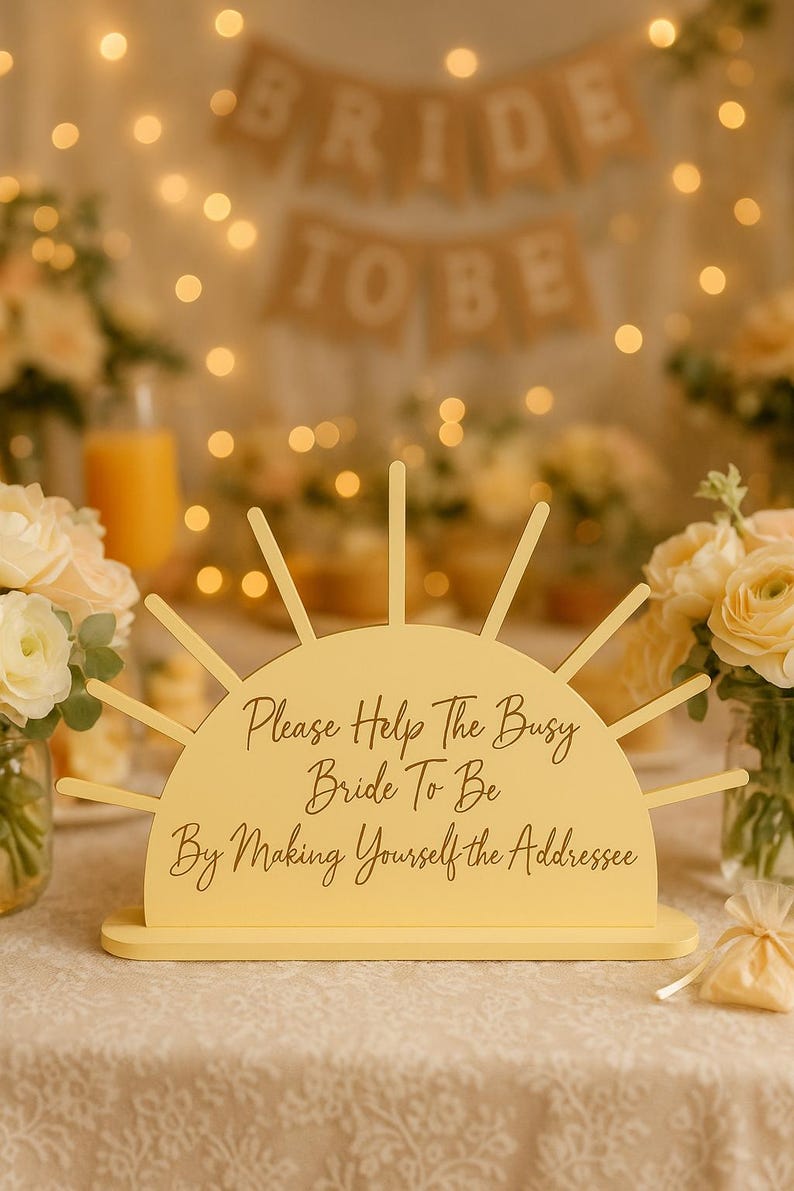 Sun Theme Centerpiece Sign: Baby Shower Birthday Party Decor - Etsy