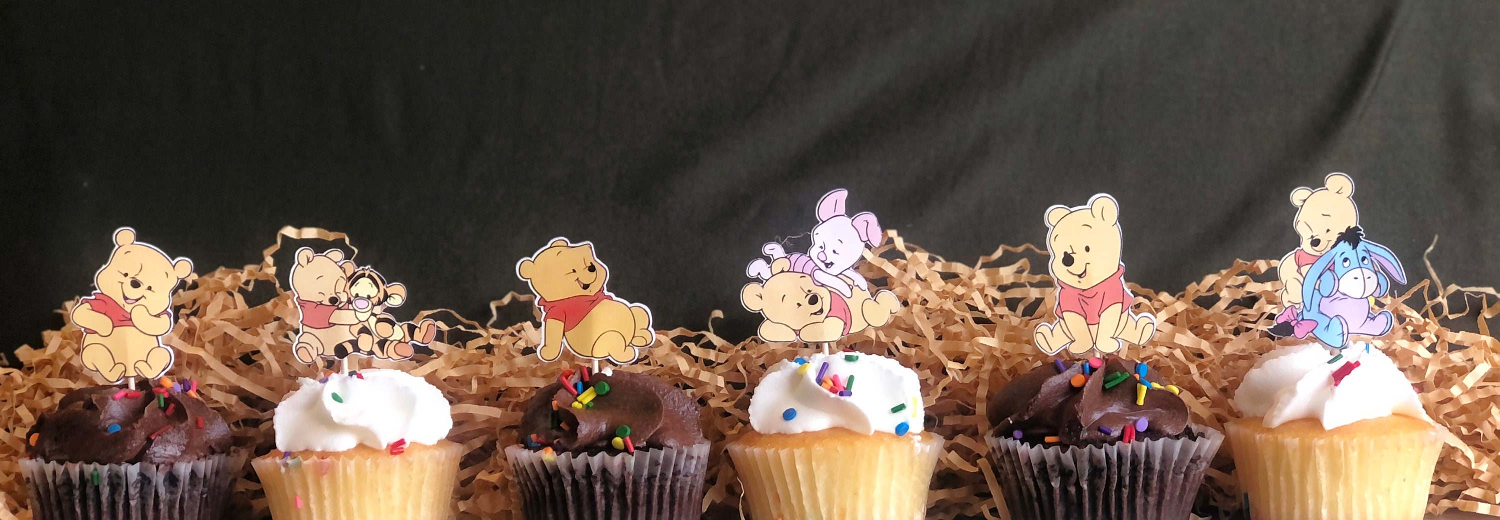 Winnie The Pooh Face Cupcakes
