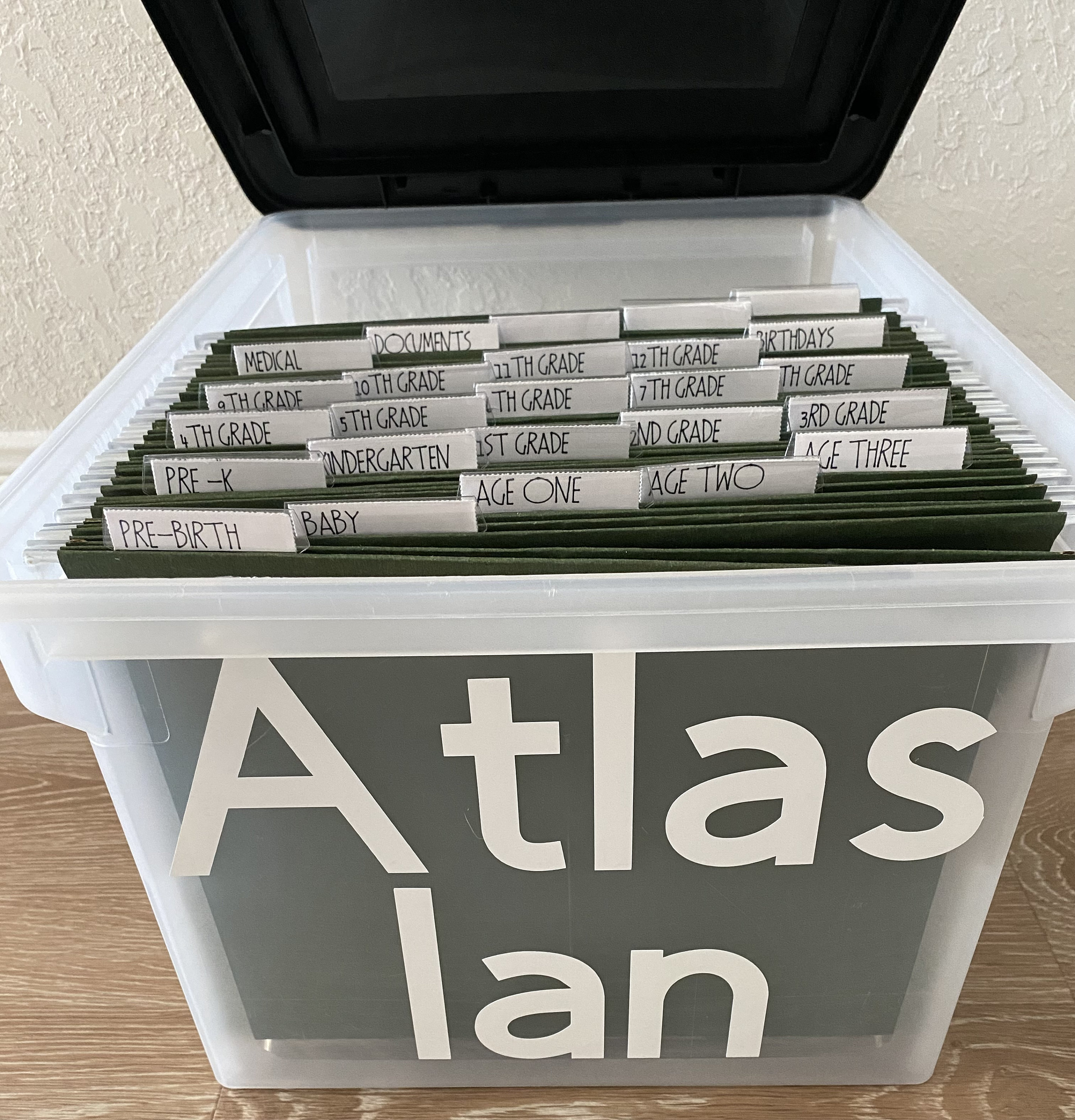 DIY Baby Milestone File Organizer box NOT Included | Etsy