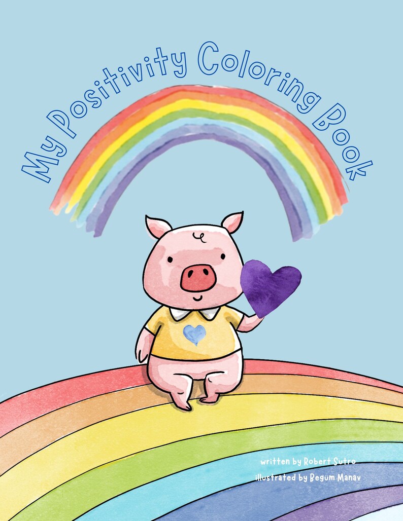 My Positivity Coloring Book - Etsy