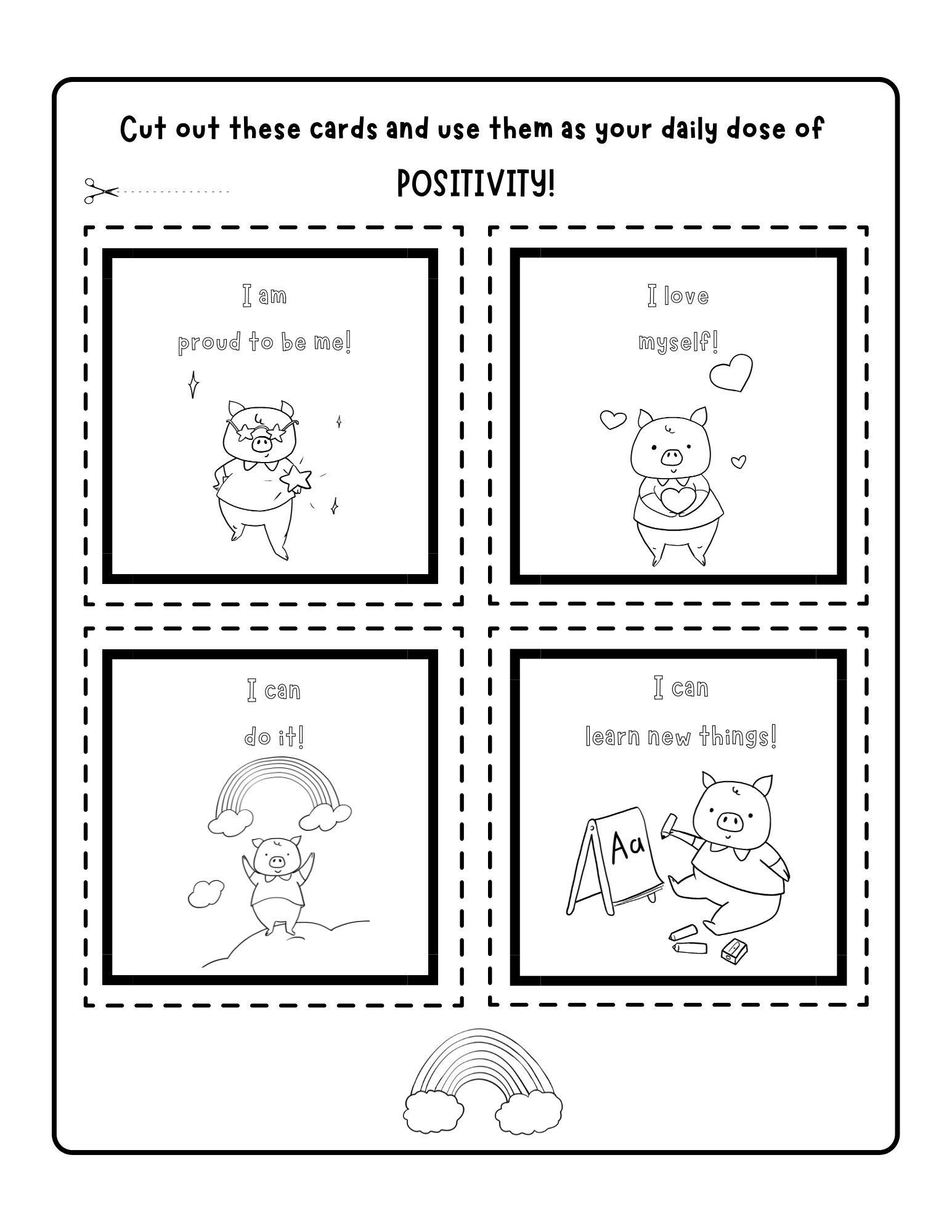 My Positivity Coloring Book - Etsy