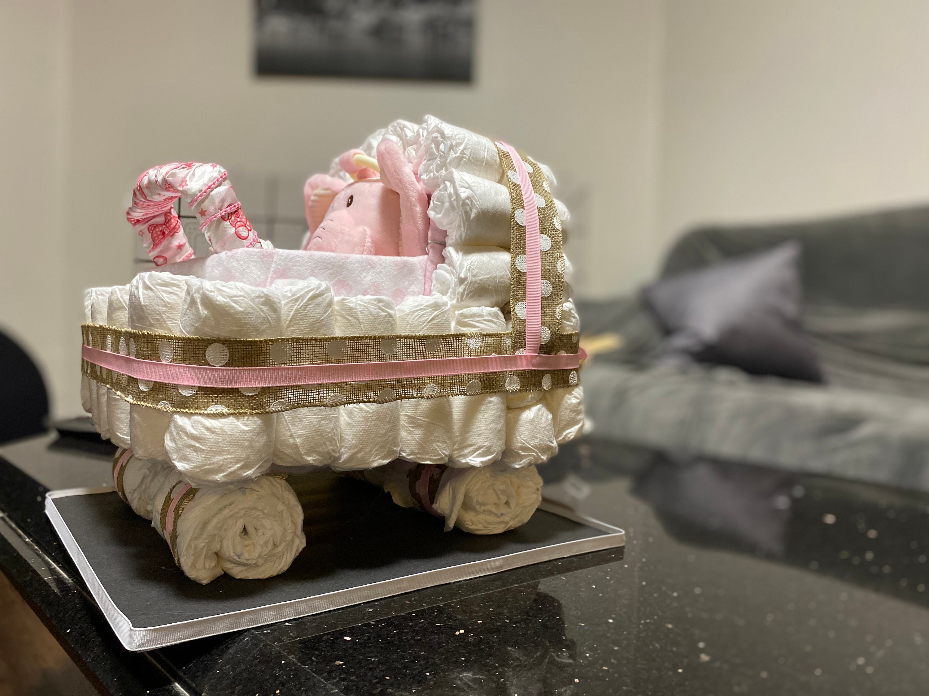 Diaper Stroller Carriage Baby Shower Gift - Etsy