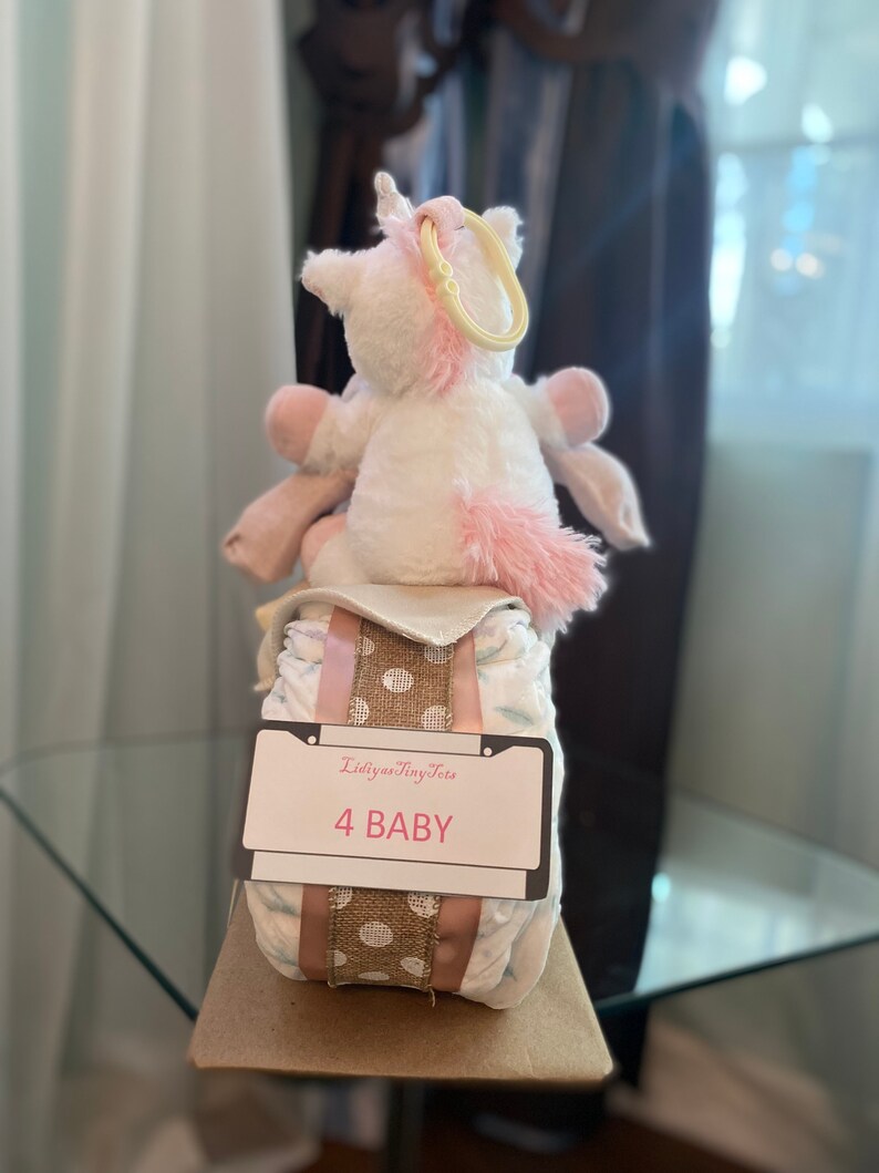 Baby Girl Diaper Motorcycle Diaper Cake - Etsy