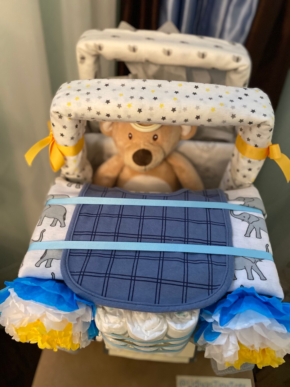 Adorable Baby Boy Diaper Car Suv 4x4 Centerpiece Cake Gift for Baby ...