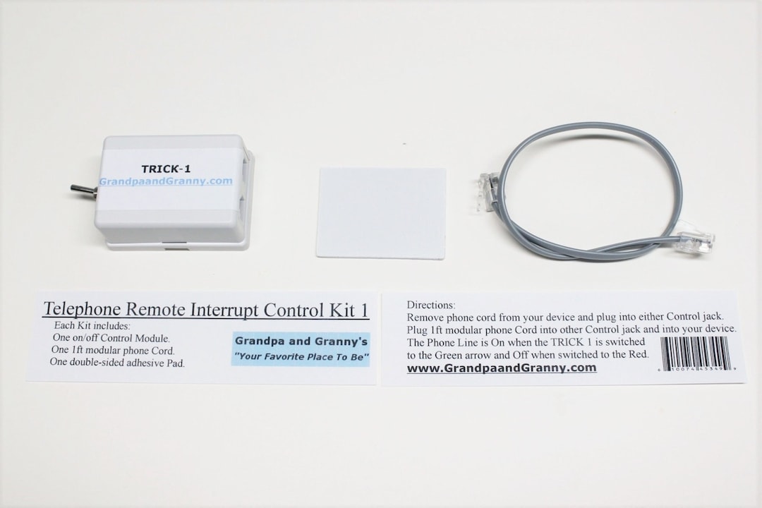 TRICK-1 Regular Landline Telephone Cord On Off Disconnect Switch To ...