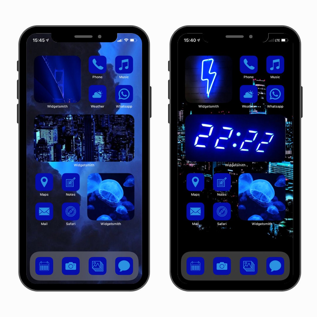 100 Ios 14 Neon Glow Icon Pack-icon Neon Png-ios 14 Neon-neon Blue Icon ...