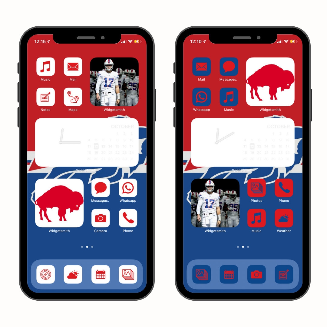 400 Red White and Blue Ios 14 Icons- Blue White Red Ios- Buffalo Bills ...