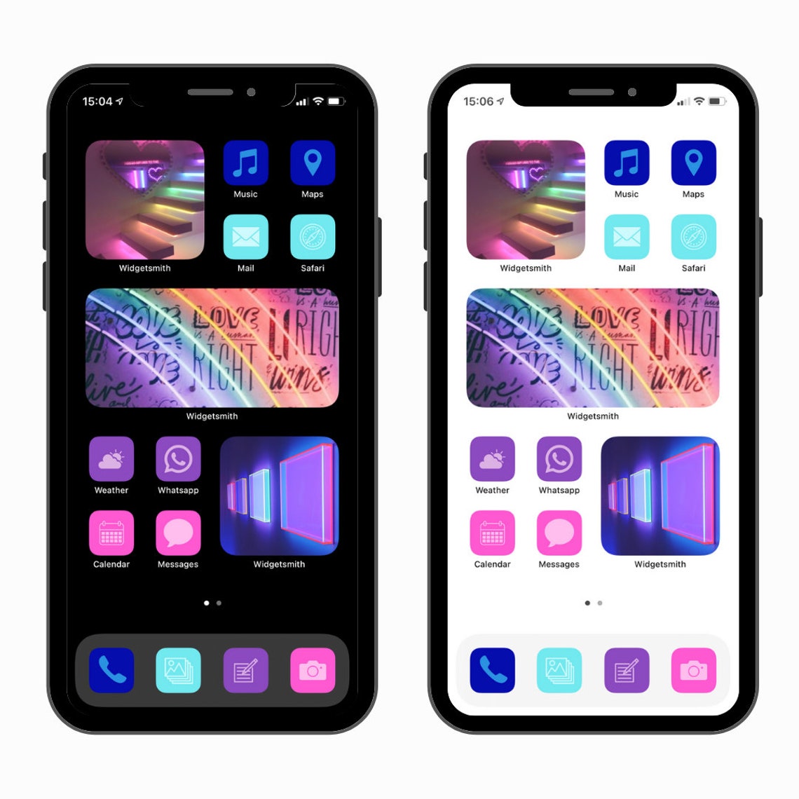 400 Ios 14 Neon Icon Pack -neon Sign-neon Icons App-neon Icons Iphone ...