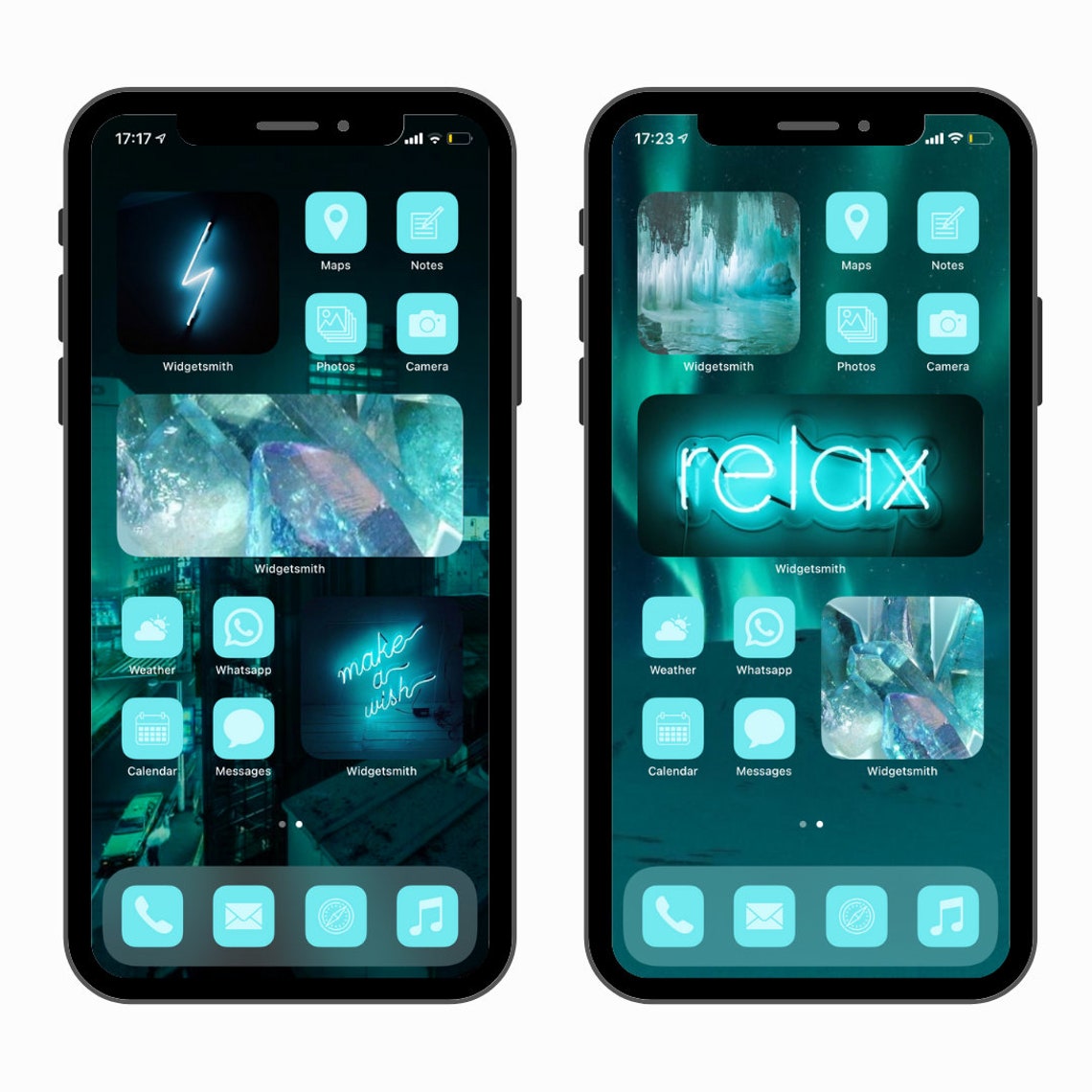 100 Ios 14 Neon Glow Icon Pack-icon Neon Png-ios 14 Neon-neon Green ...