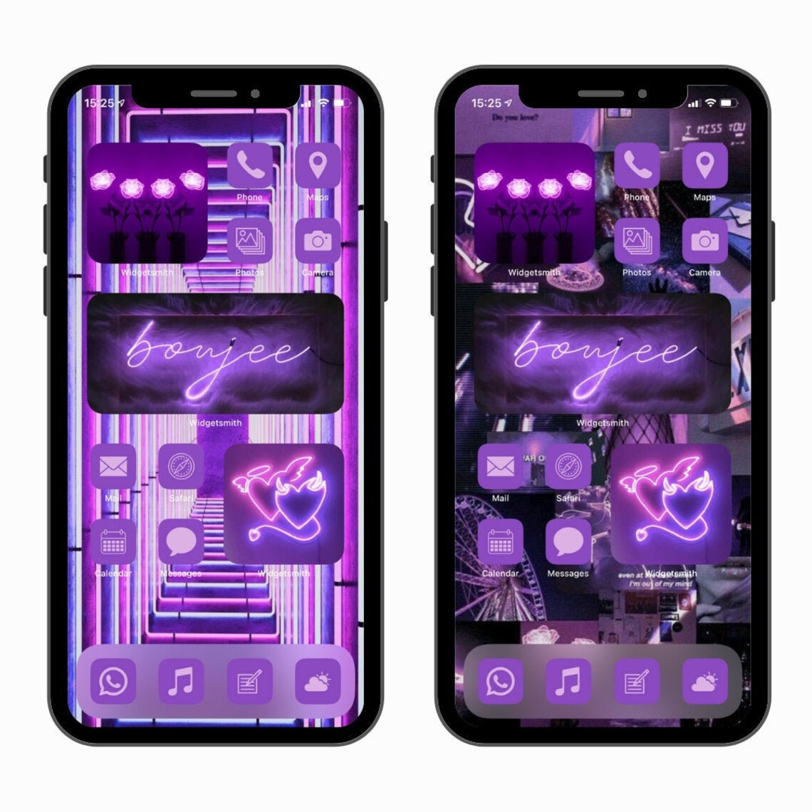 100 Ios 14 Neon Glow Icon Pack-icon Neon Png-ios 14 Neon-neon Purple ...