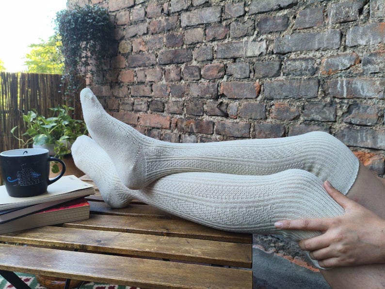 Over Knee %100 Merino Wool Socks | Knit Wool Socks - Etsy