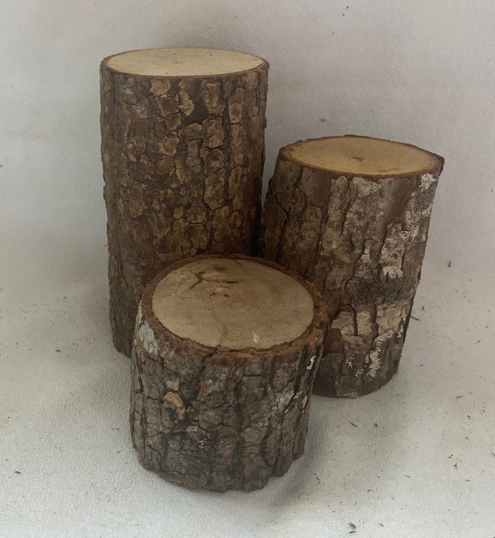Rustic Wood Log Stumps Set of 3 With 1 1/2-2 Diameter | Etsy