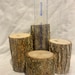 Rustic Wood Log Stumps - Set of 4 - Rustic Wood Decorations- Rustic ...