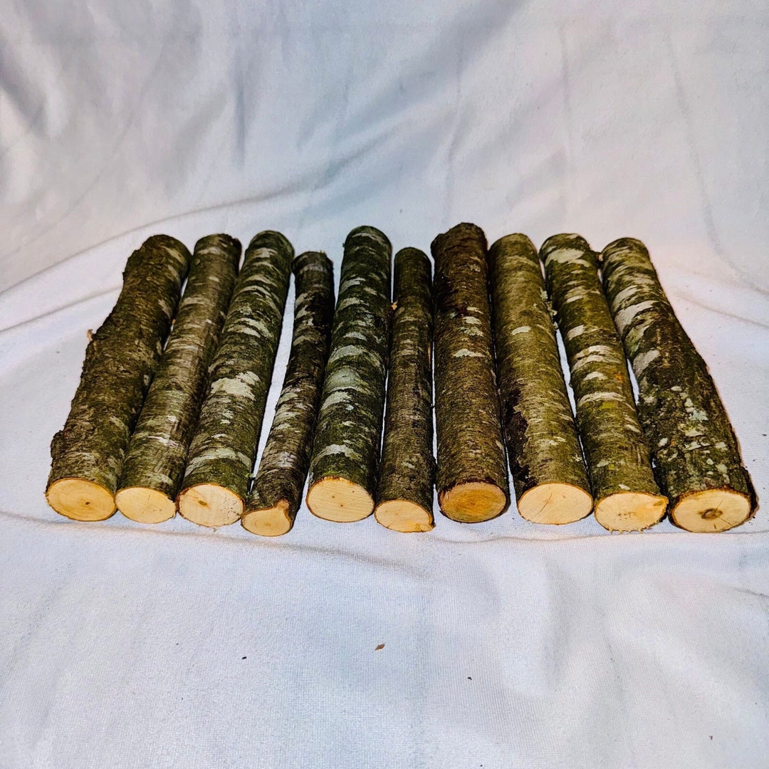 Cherry Wood Logs (set of 10): 8" Natural Craft Sticks - Etsy