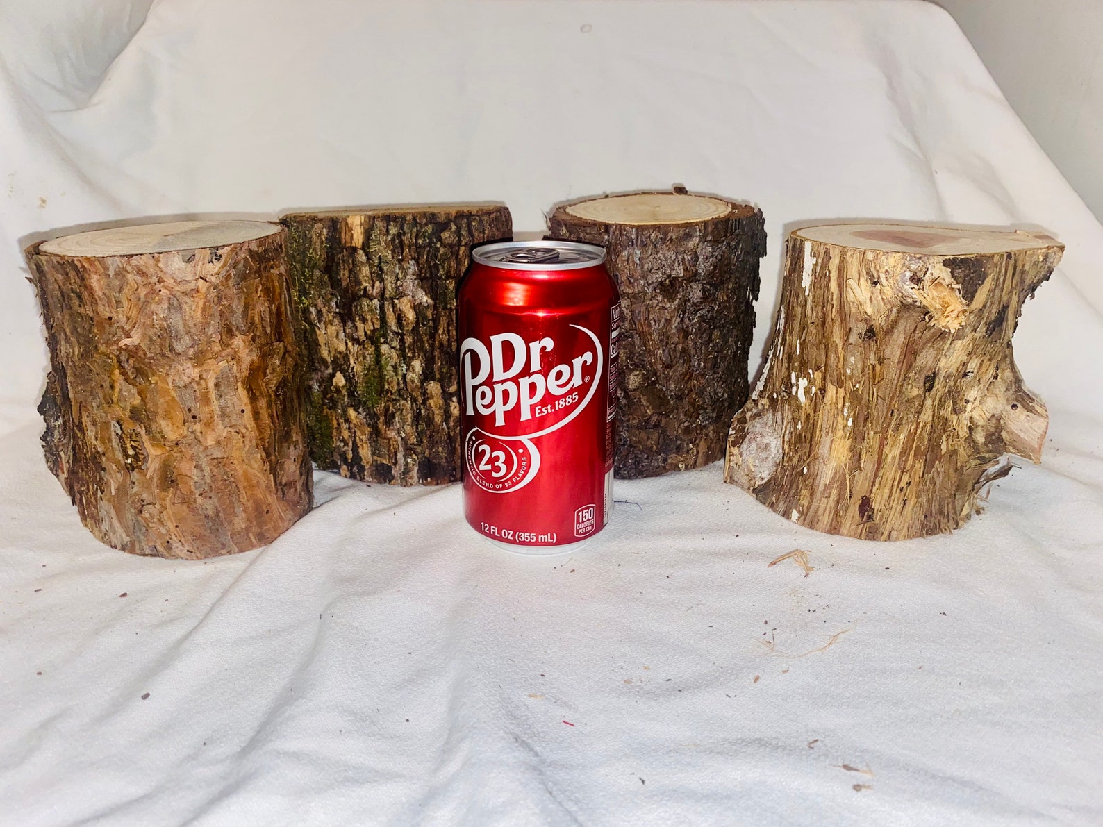 Live Edge Log Stumps Set of 5 Assorted Types Rustic Wood - Etsy