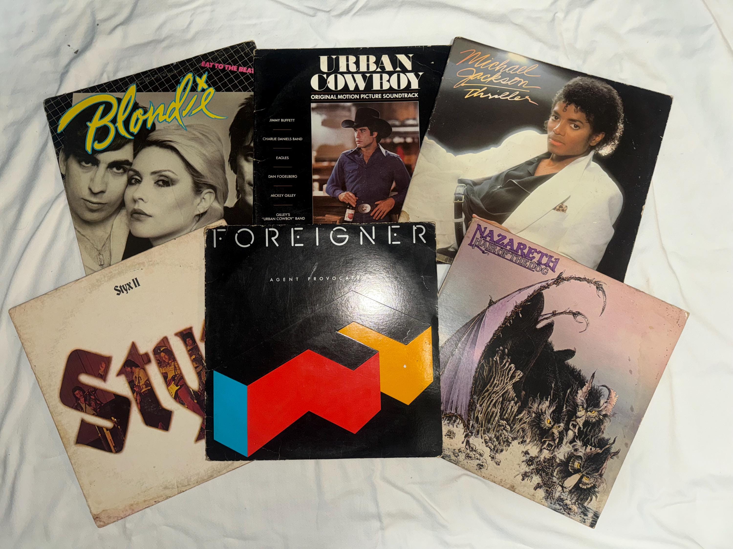 Vintage Vinyl Records: Random Genre Mix, Lot of 10 (12 Inch) - Etsy