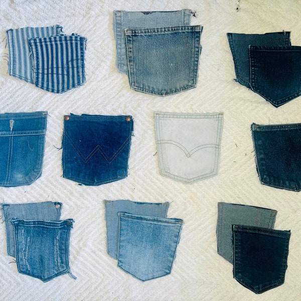 Denim Pockets - Etsy
