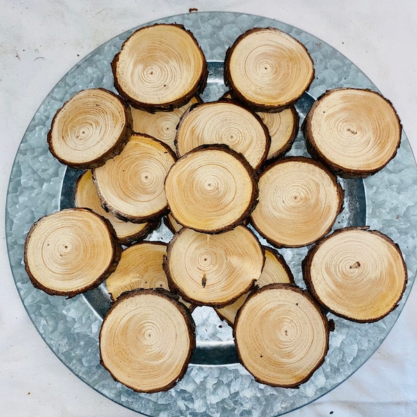 Rustic Wood Discs - Etsy
