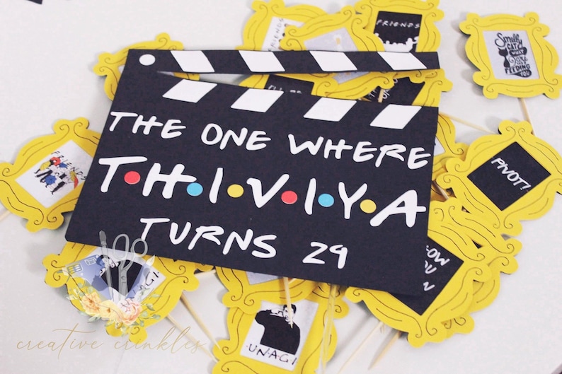 Friends Cake Topper Friends Frame Cupcake Toppers the - Etsy