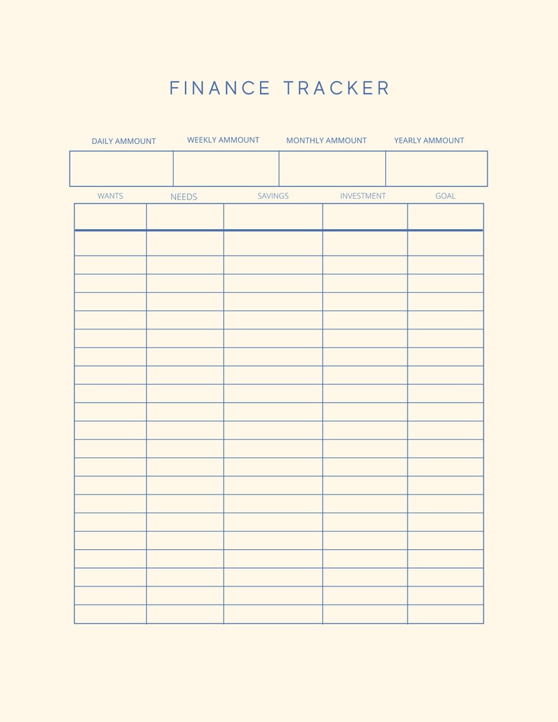 Printable Tan and Green Simple Digital Planner and Tracker - Etsy