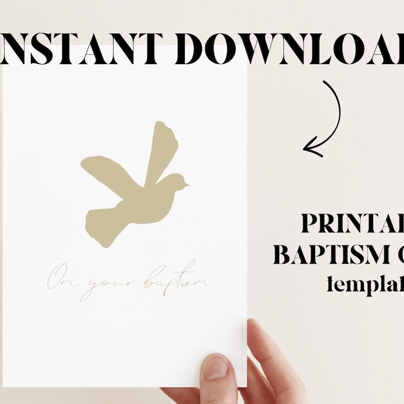 Adult Baptism Card - Etsy
