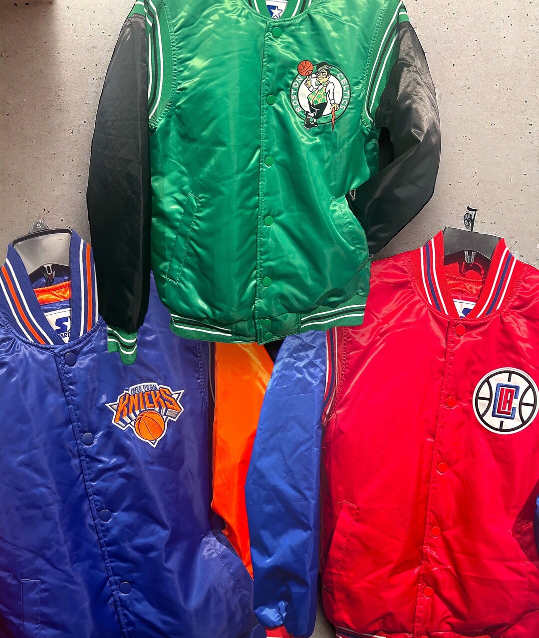 Starter - NBA Clippers Knicks Celtics Vintage Style Winter Jacket - Etsy