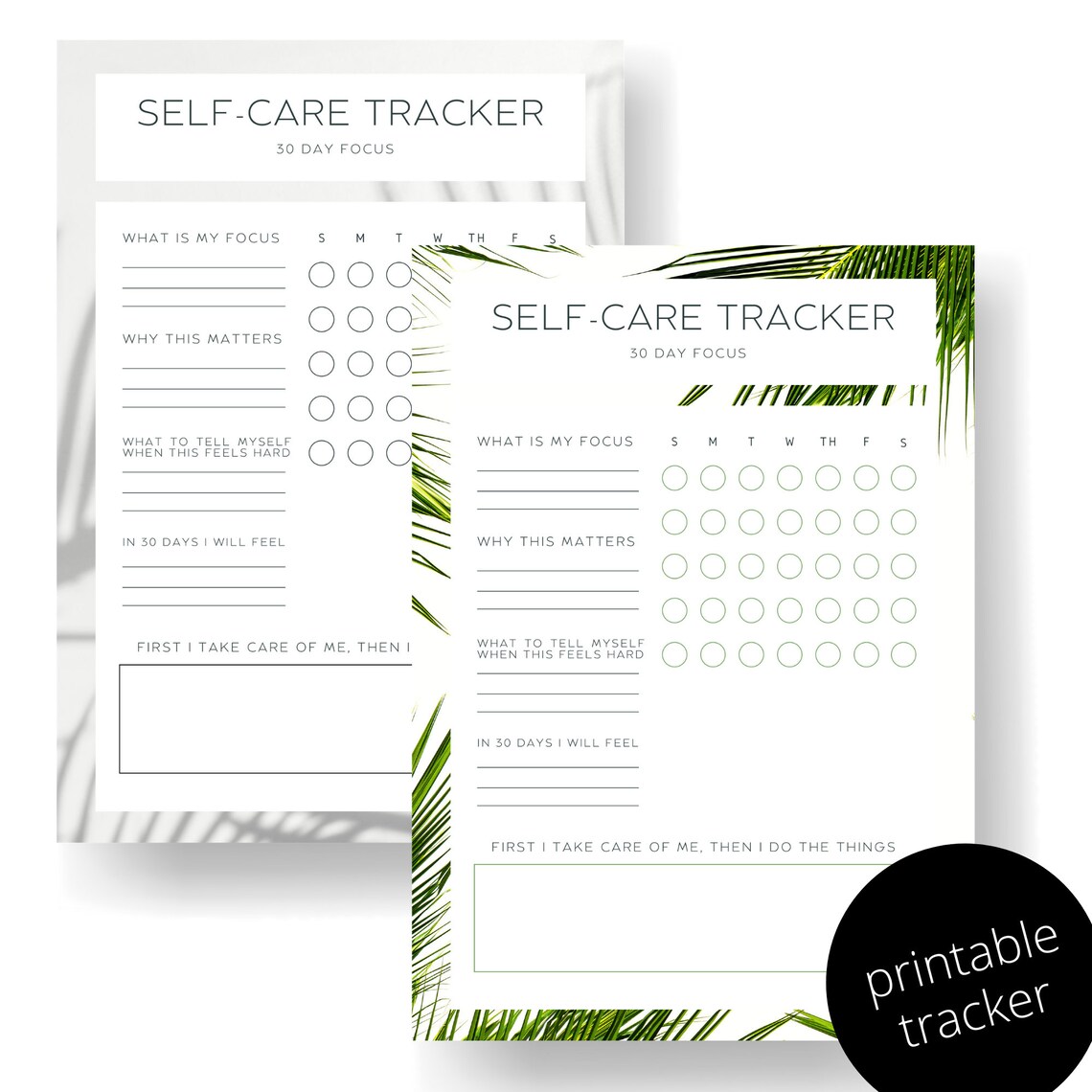 Self Care Habit Trackers printable Digital Download - Etsy