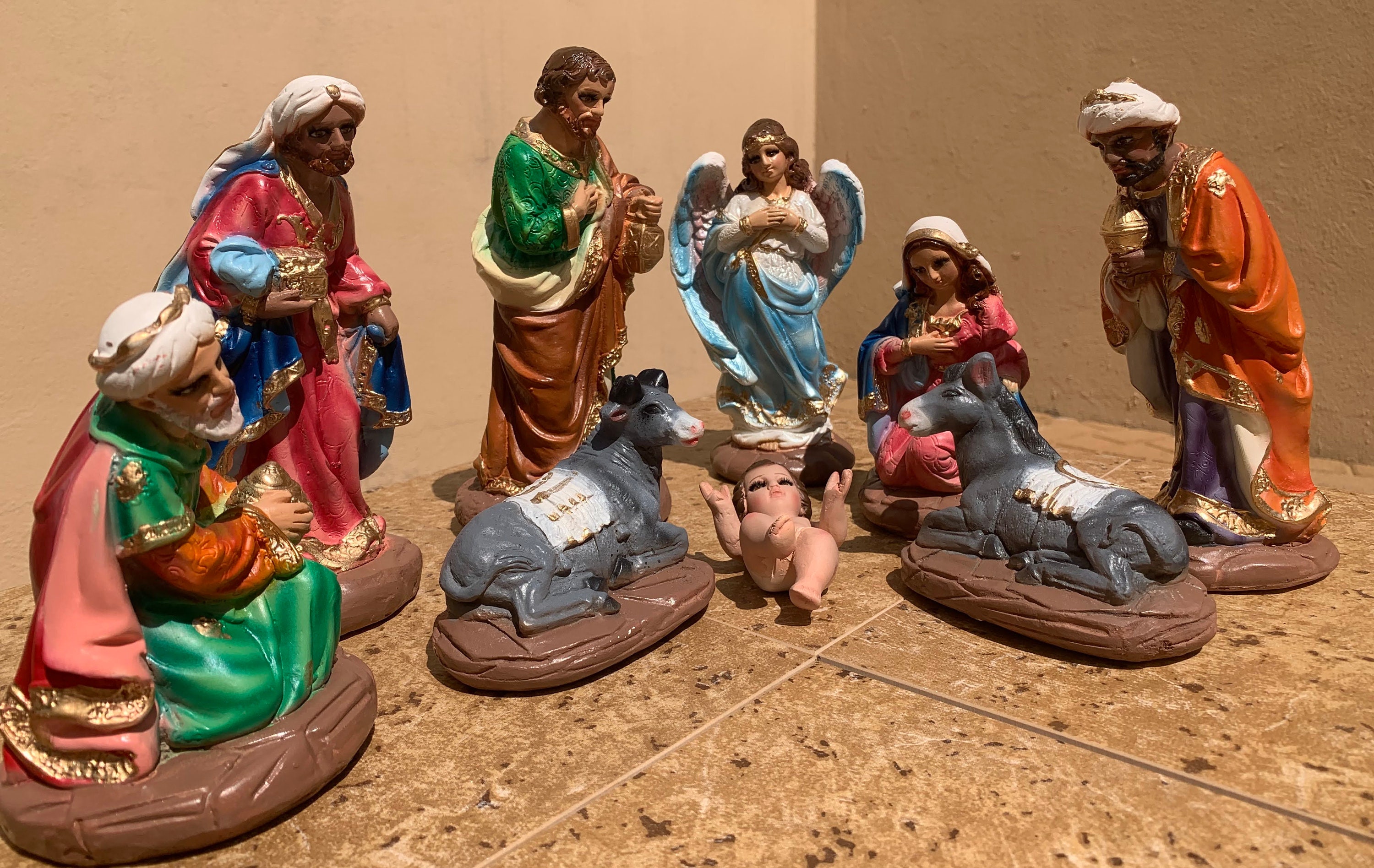 Plaster Nativity Set to Paint - Etsy