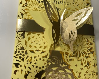 Butterfly Shaped Invitation - Etsy