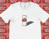 Stella Fella Can T-shirt Drinking Beer Unisex Party Rave - Etsy