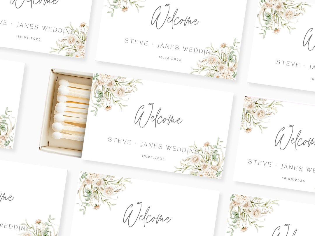Personalized Wedding Matchbox Favors Custom Matches for Guests Unique ...