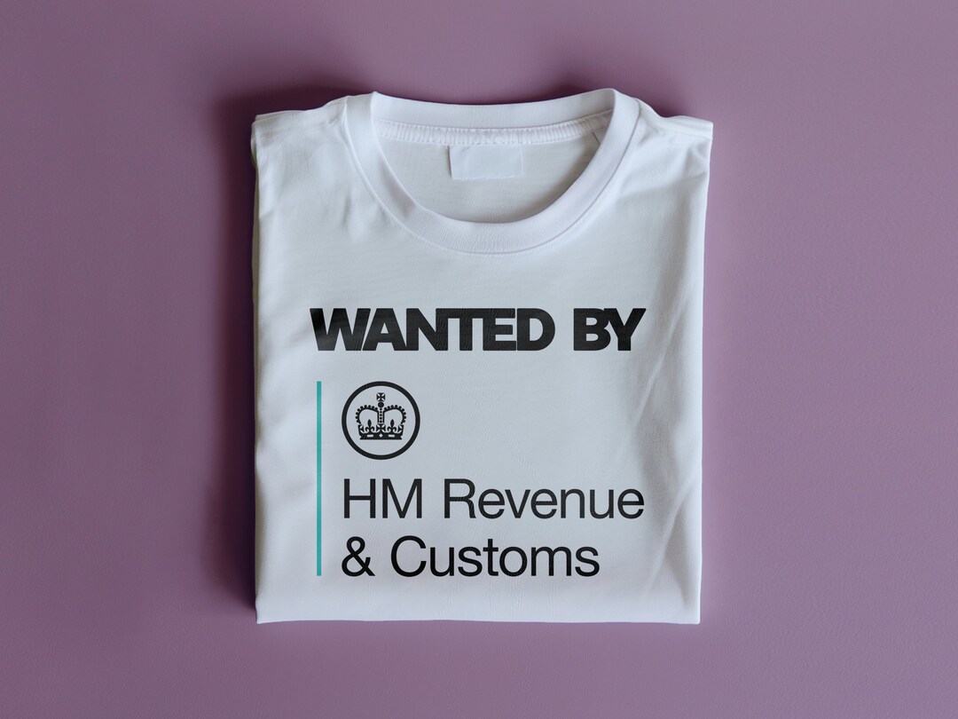 Wanted By HMRC Fancy Dress gag meme camiseta unisex hombre mujer Idea ...