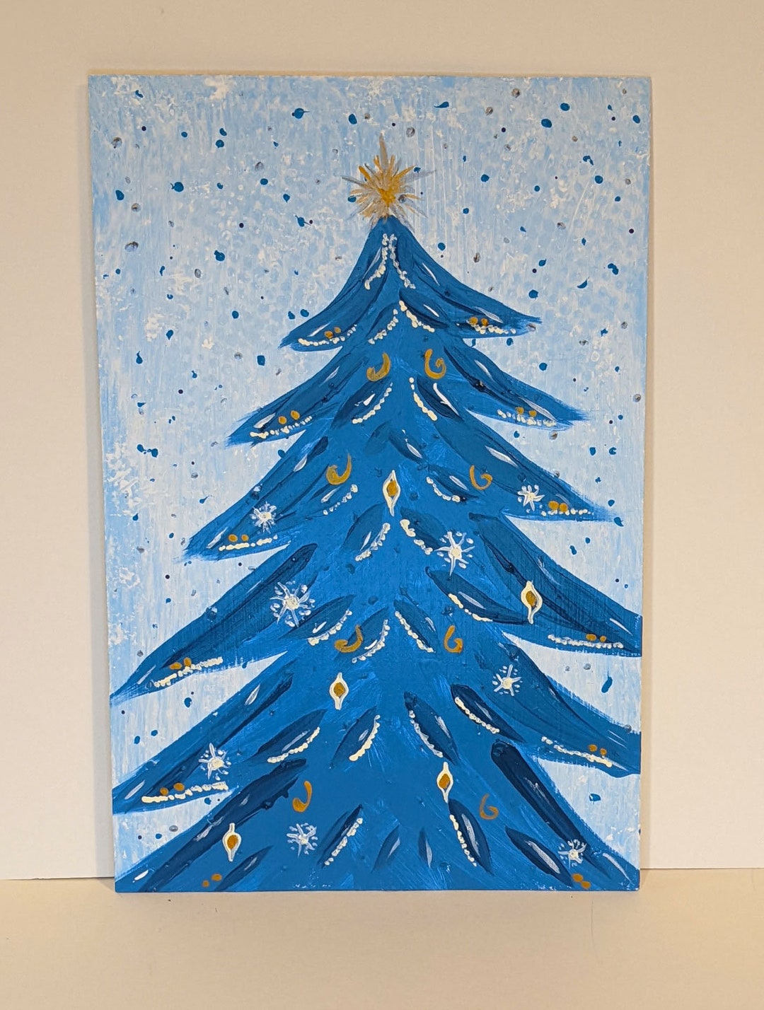 Beautiful Blue Christmas Tree - Etsy