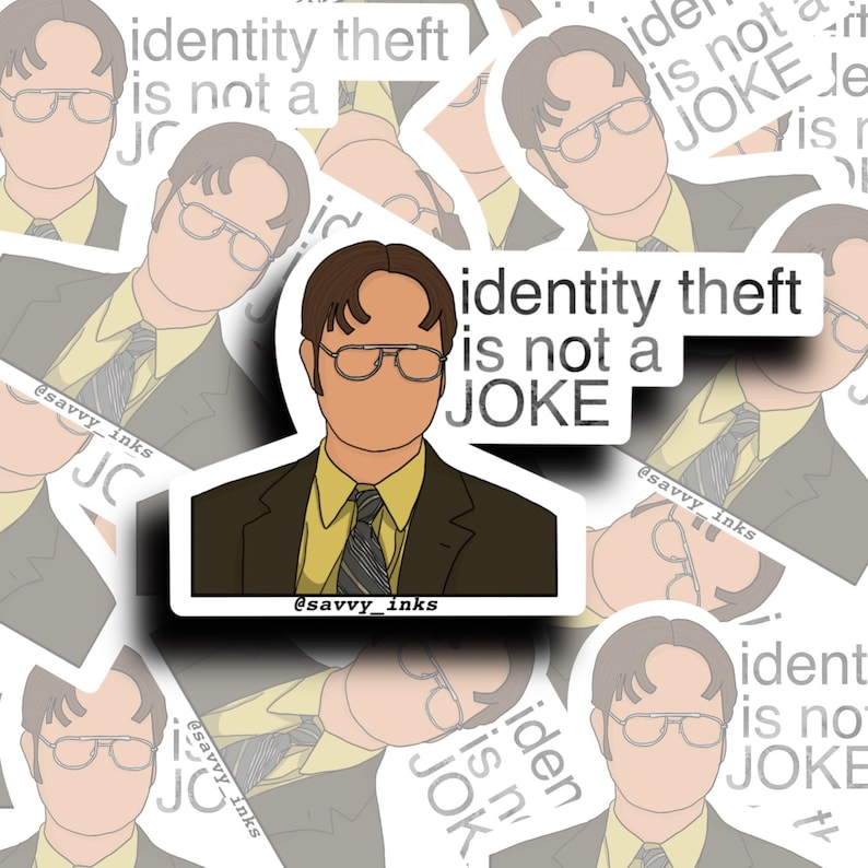 Dwight Identity Theft Quote Sticker the Office - Etsy