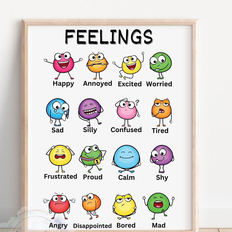 Feelings Chart - Etsy