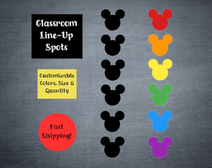 Mickey Line up Dots - Etsy