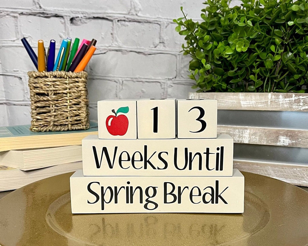 Teacher's Countdown Block Set-days Weeks Until School Breaks ...
