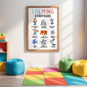 Calming Strategies Classroom Poster, Homeschool Decor, Special ...
